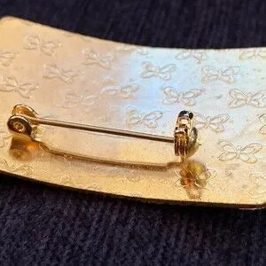 Jewelry | Cloisonne Pin With Bird And Fish Motif Gold Tone Setting ...